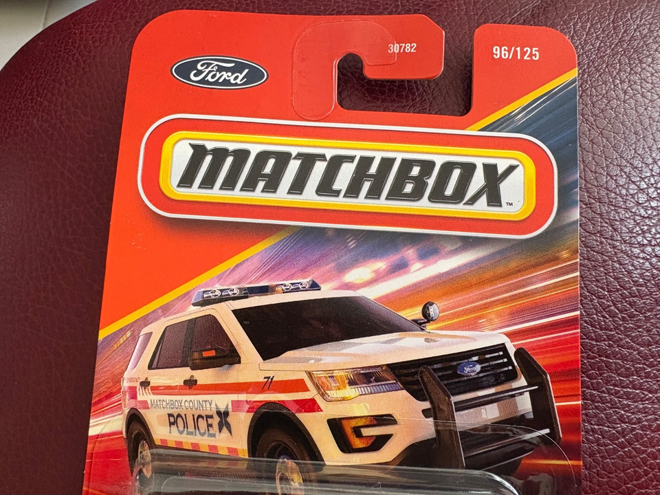 2025 Matchbox 2016 Ford Interceptor Utility MBX County Police Car #96/ ...