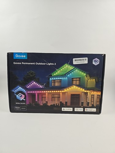 Govee Permanent Outdoor Lights 2, 150Ft RGBIC Outdoor Lights -108 LED - Used | eBay