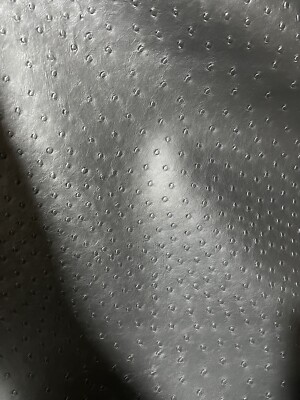 Black Ostrich Vinyl Upholstery 54” Sold By The Yard Textured | eBay
