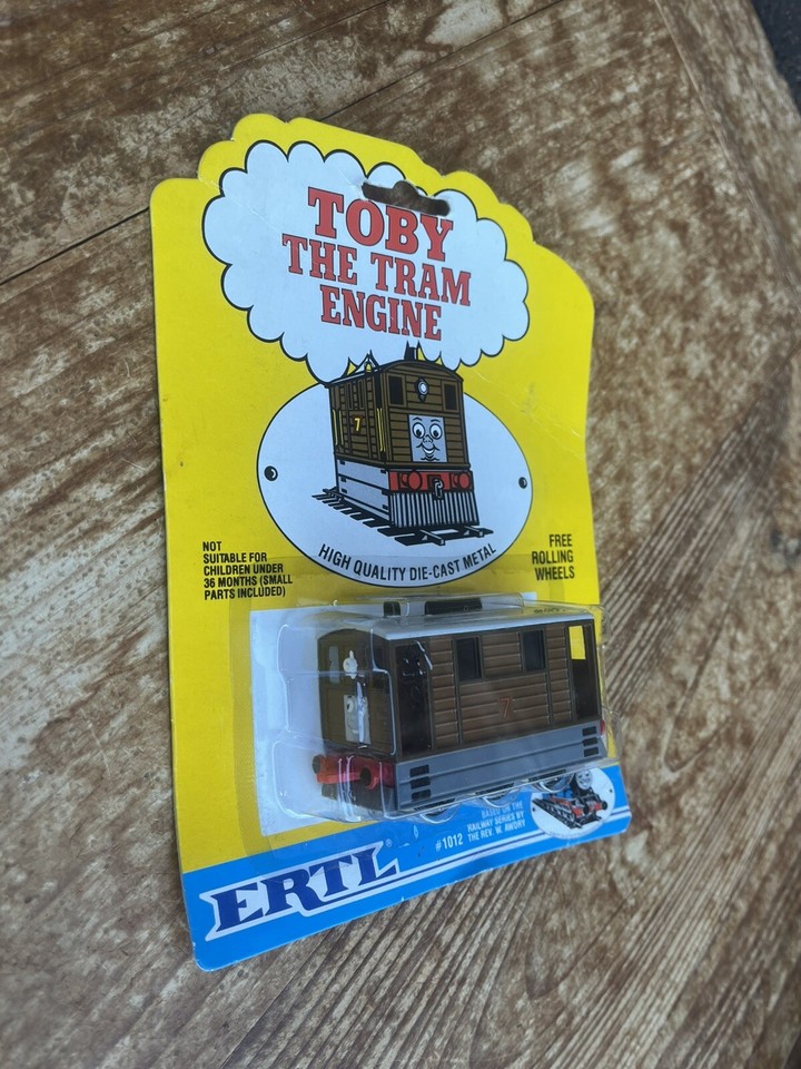 ERTL Thomas Tank Engine & Friends Train - TOBY - NEW 1989 CLOUD PACKAGE ...