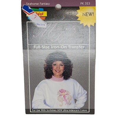 NOS Duncan Scibbles Mother of Pearl Collection Seahorse Fantasy Iron On ...