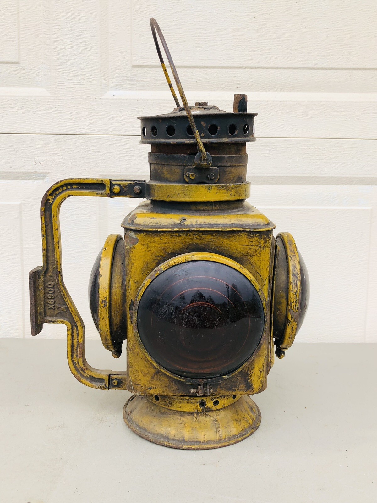 Antique Railroad Signal Lantern with Bracket | eBay