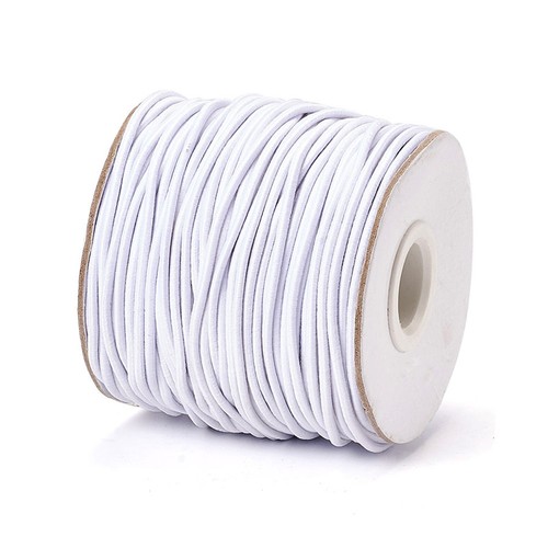 131ft/Roll Round Elastic Nylon Cords White Stretch Threads Rubber ...