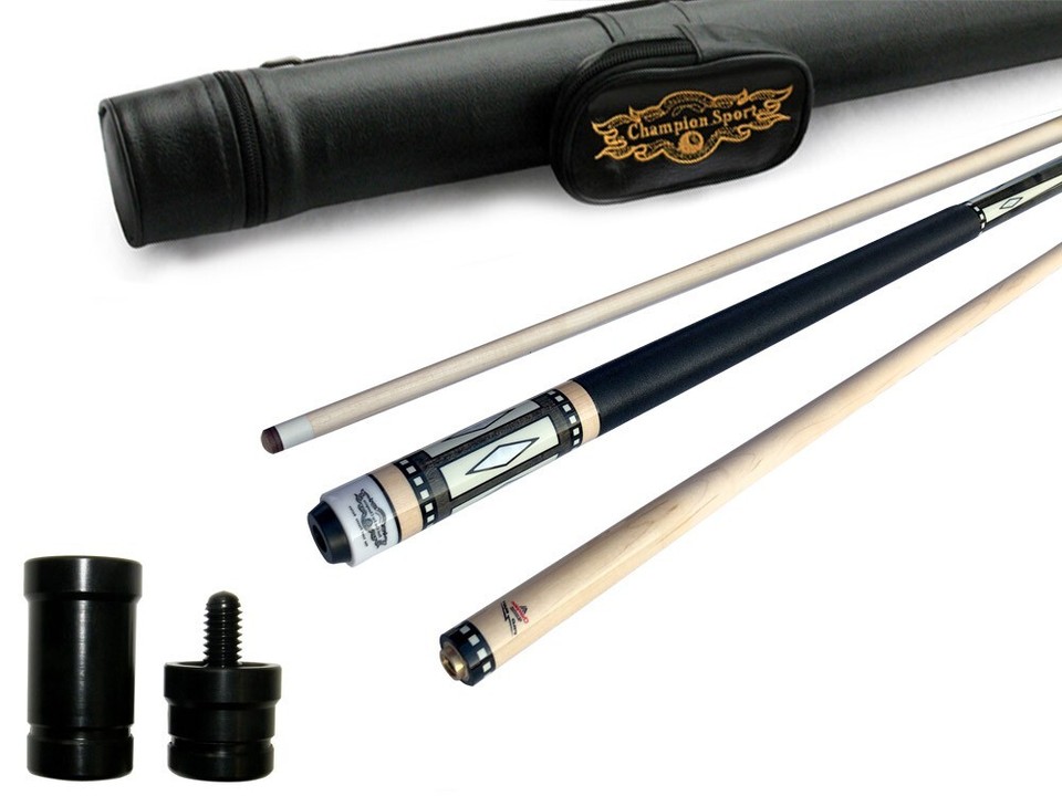 Champion Putere Pool Cue Stick, White Case,Low Deflection Shaft,Pro ...