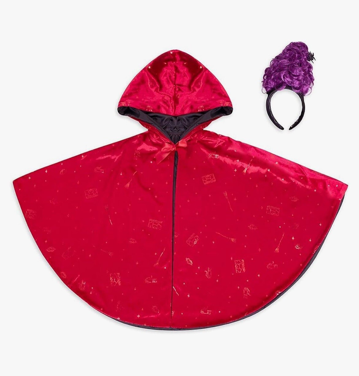 Disney Hocus Pocus Mary Sanderson Halloween Costume Accesory Set Cape ...