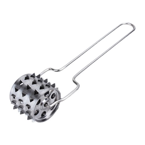 Stainless Steel Rolling Spiked Meat Tenderizer with Handle Kitchen Tool ...