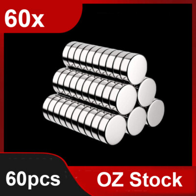 Strong Round Disc Cylinder Rare Earth Neodymium Fridge Magnets 10 x 2 ...