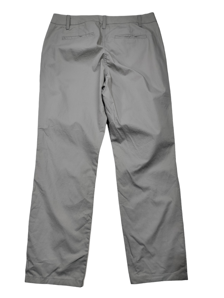 WOMENS NEXT UK 10R LIGHT GREY COTTON SMART CASUAL BASIC SUMMER CROPPED ...