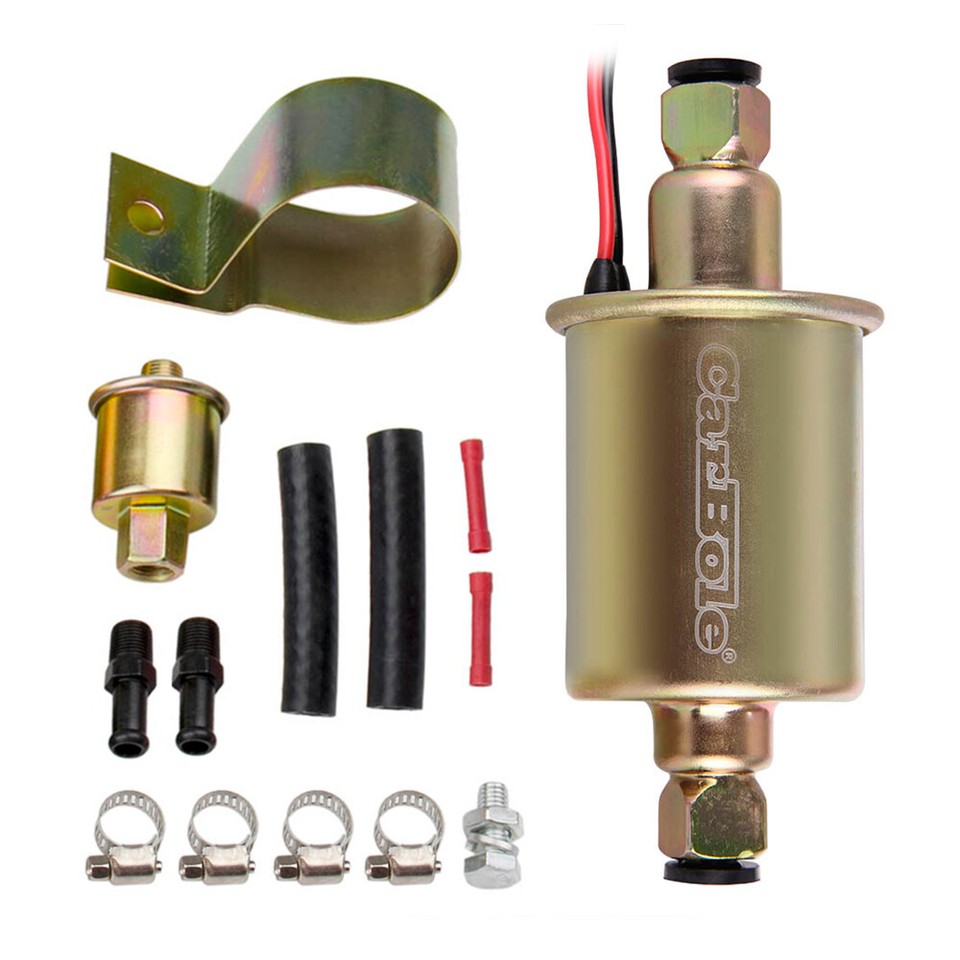 12V 12S Universal Electric Fuel Pump Inline Low Pressure 5/16" 5-9PSI ...