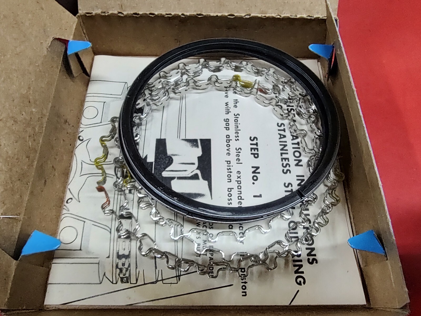 NOS Sealed Power chrome piston ring set 9325KX STD Continental F135 ...