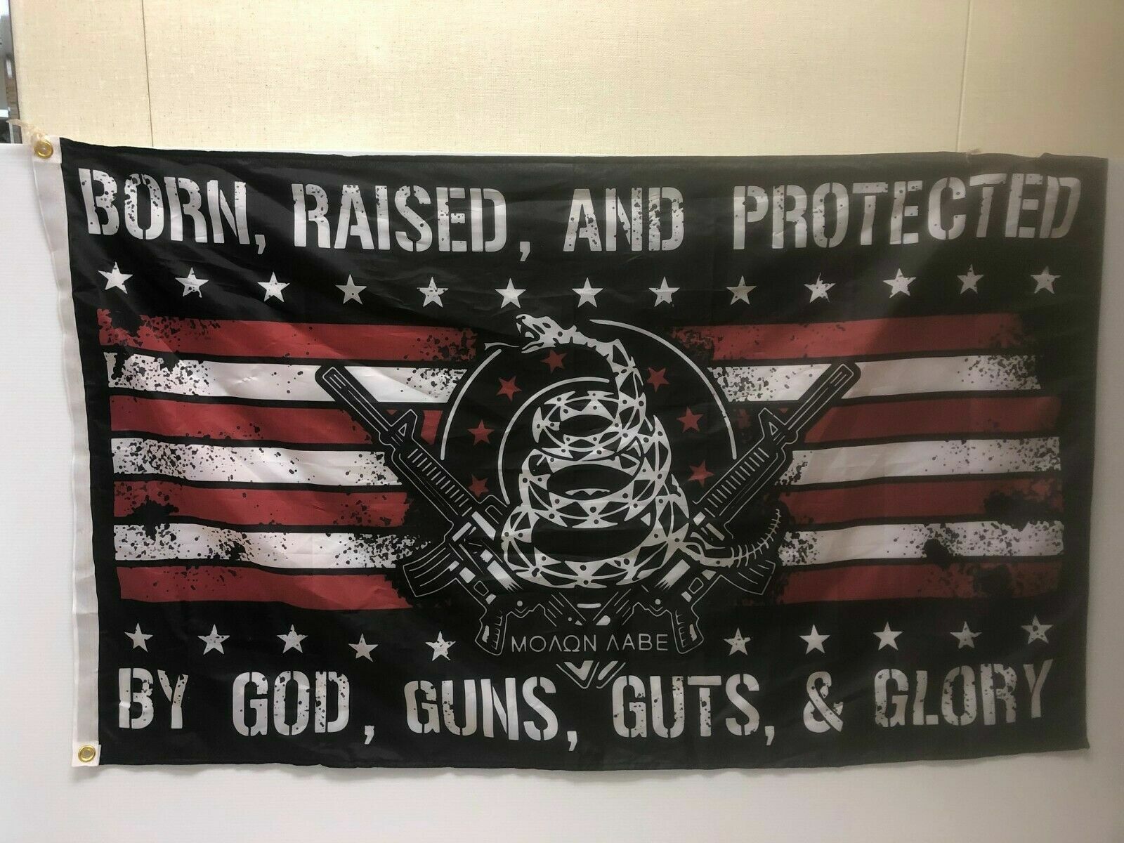 Dont Tread Flag 2nd Amendment Flags Protected Guns God Guts Flags 3x5 ...