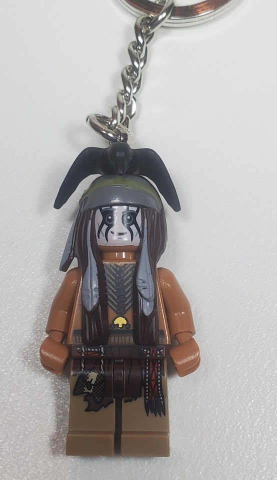 Lego Key Chain 850663 The Lone Ranger TONTO Johnny Depp Western Native ...