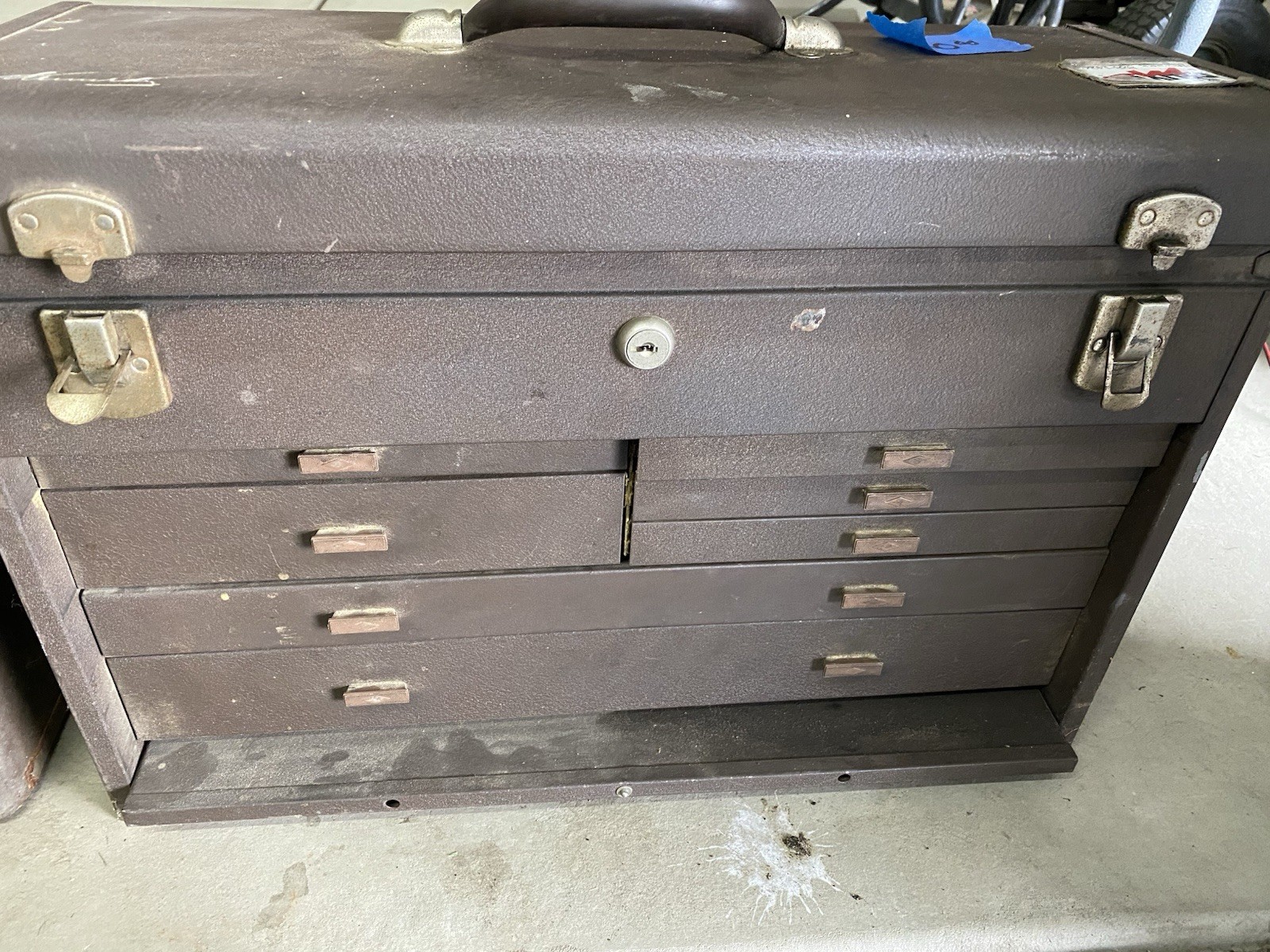 Kennedy No. 526 Toolbox 8 Drawer Machinist Tool Box Chest Organizer | eBay