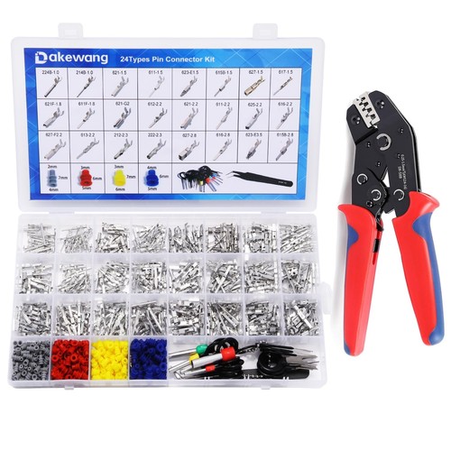 24types 900pcs Automotive Pin Connectors Kit, 1/1.5/1.8/2.2/2.3/2.8/3 ...