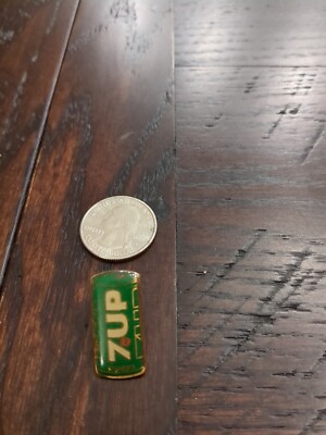 7up 7 up can soda in soda green 12 oz vintage hat lapel pin tie tack nos | eBay