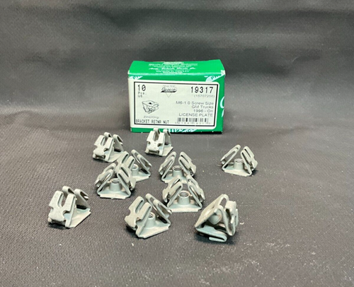 Auveco 19317 License Plate Bracket Retainer Nut M6 for GMM Qty 10 | eBay
