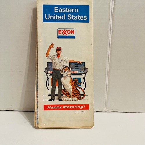 Exxon Eastern United States Map 1972 1973 | eBay