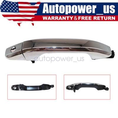 Front Left Exterior Door Handle Chrome For Chevy Silverado 1500 14-22 ...