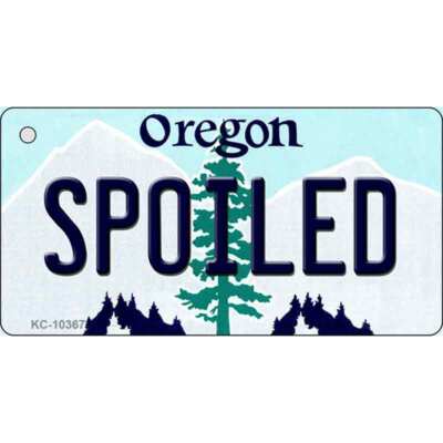 Spoiled Oregon State License Plate Tag Key Chain KC-10367 | eBay