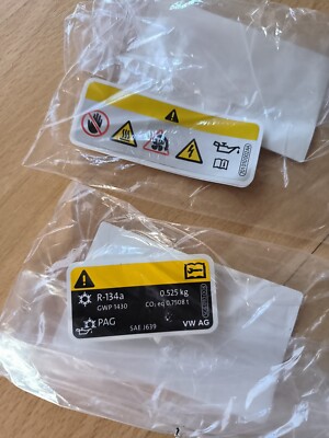 org Kennschild Klima und Vorsicht VW Beetle 5C6010008 701010002AA | eBay.de