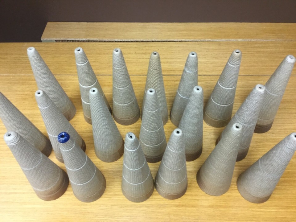 36 Antique Textile 9 1/4” Thread Cone Shaped Spools | eBay