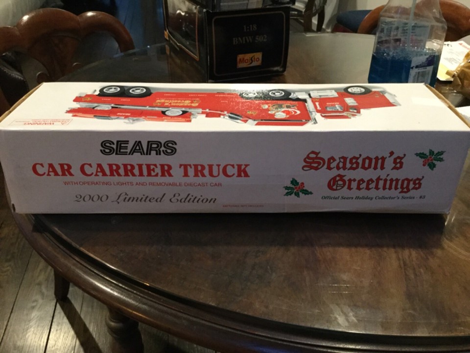 SEASONS GREETINGS SEARS 2000 CAR CARRIER CHRISTMAS TRUCK | eBay