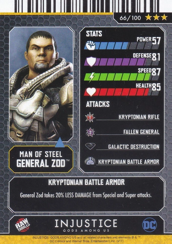 Zod Injustice Card