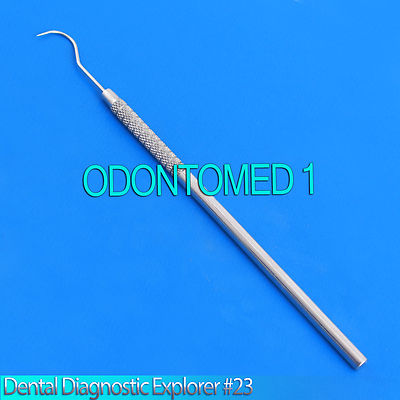 10 Pcs Single Ended Dental Explorer #23 Shepherds Hook Probe Surgical ...