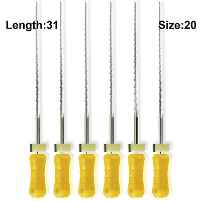 Sky Choice Hedstrom Files - 31 mm Length, Size 20 Yellow w/Rubber ...