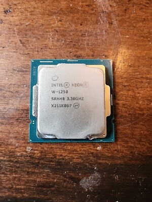 Intel Xeon W-1250 SRH48 3.30GHz 12MB 6-Core LGA1200 Socket CPU ...