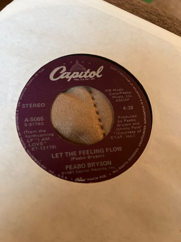 Pop 45rpm Peabo Bryson - Let The Feeling Flow / Move Your Body | eBay