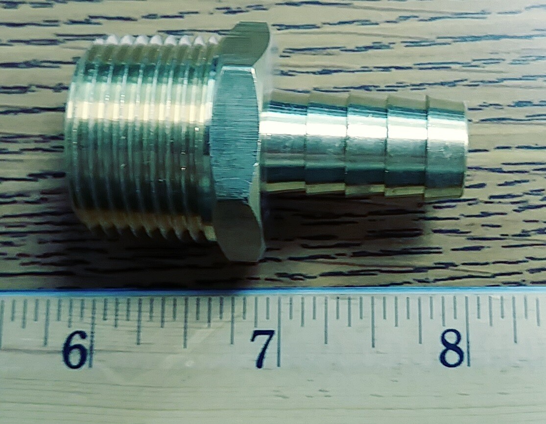 Parker 125HBL-8-12 Brass Fitting, 1/2" Barb To 3/4" NPT | eBay