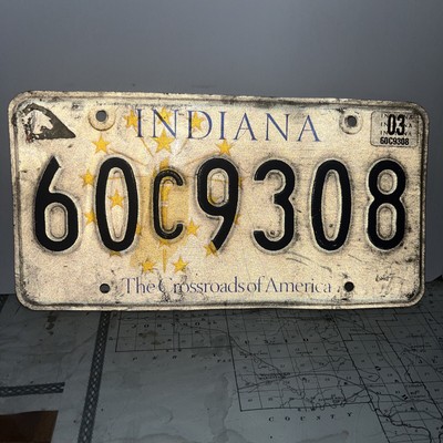 Vintage Indiana Truck License Plate - - Single Plate 2003 Crafting ...