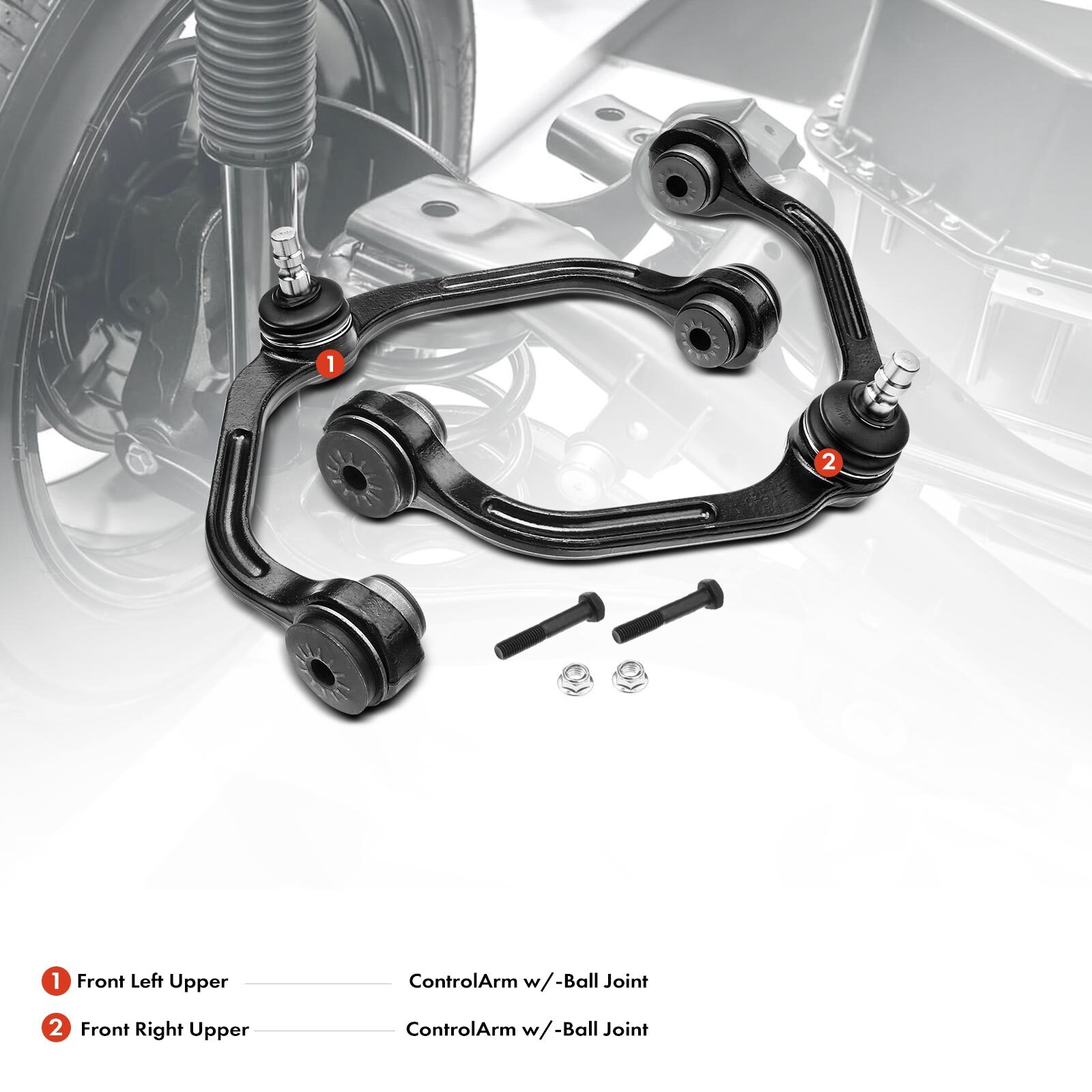 4Pcs Front Shock Absorber Control Arm Kit for Ford Ranger 1998-2011 ...