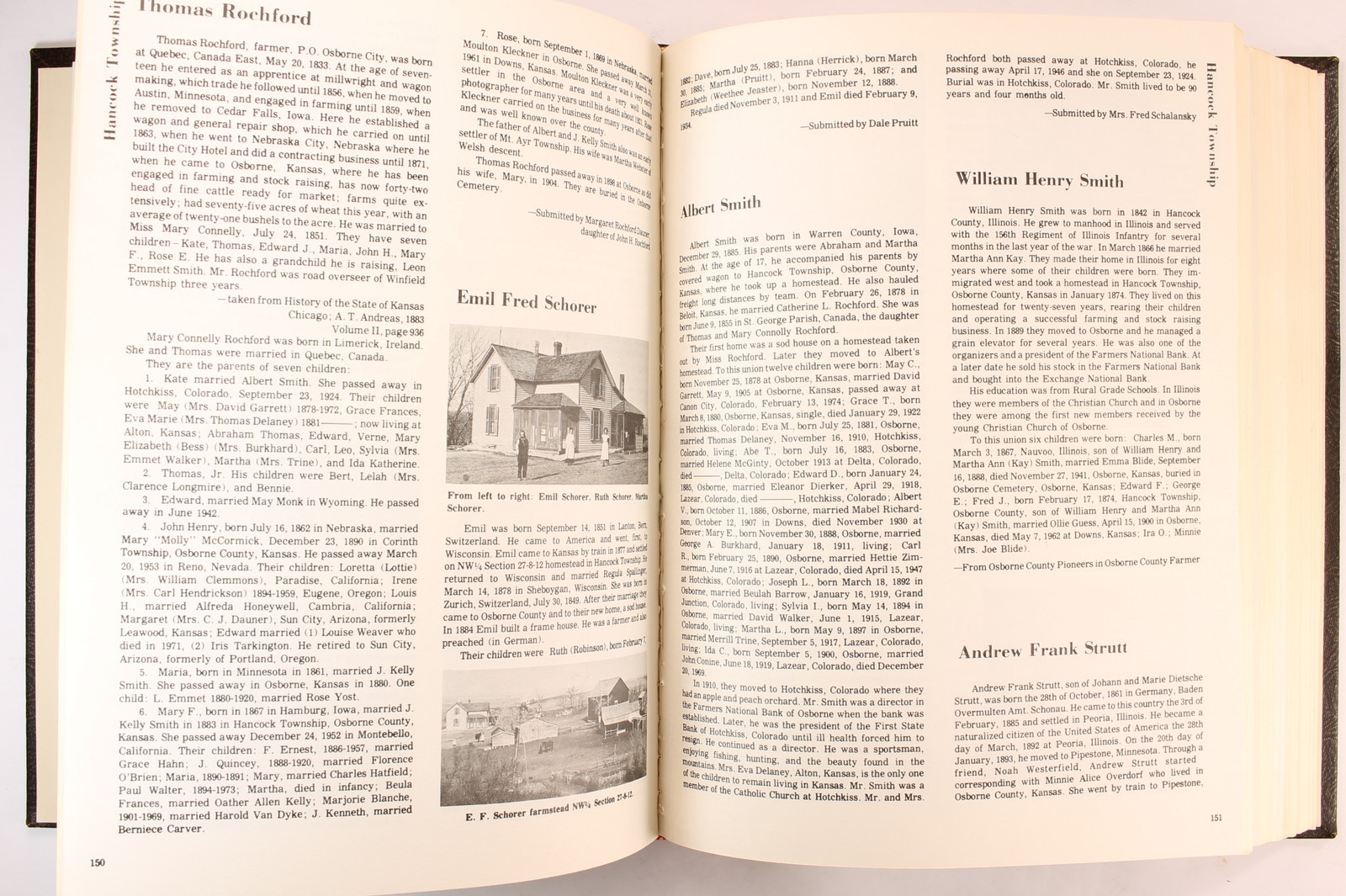 Osborne County Kansas 1978 Family History Book Alton Downs Natoma ...