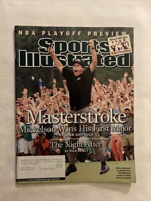 2004 April 19 Sports Illustrated Magazine Phil Mickelson Wins Major ...