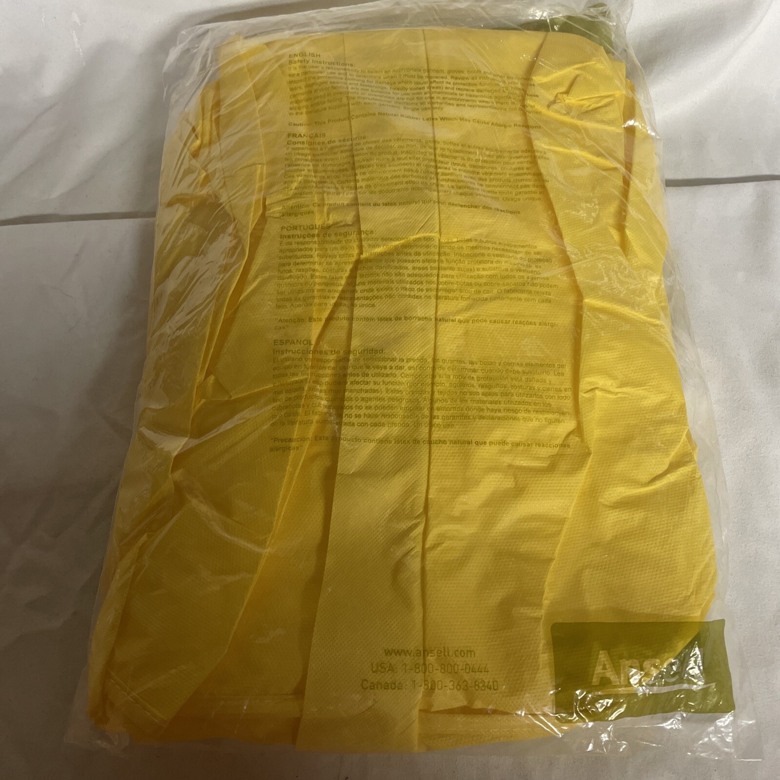 Ansell microchem alphatec 682300 Bound Hooded Coverall Size Large | eBay