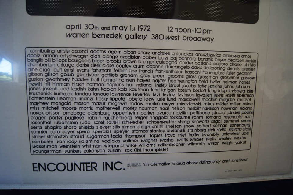 Josef Levi 1972 Warren Benedict Gallery Op Art EXHIBIT Print Encounter ...