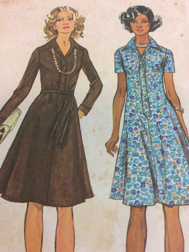 1973 Simplicity 6155 Vintage Sewing Pattern Womens Dress Size 12 | eBay UK