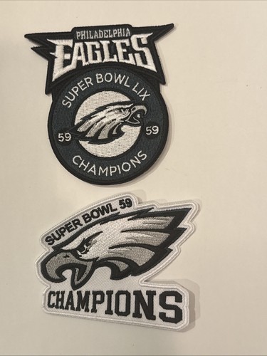 (2 ) Philadelphia Eagles Embroidered SEW On SUPER BOWL Patches Patch ...