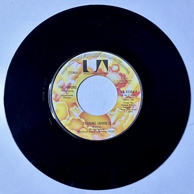THE VAPORS vinyl 7” Turning Japanese Record United Artists 1980 45 Rpm ...