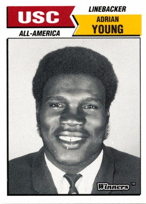 1988 WINNERS Adrian '"Charle" Young UER EAGLES RAMS 49ERS SEAHAWKS | eBay