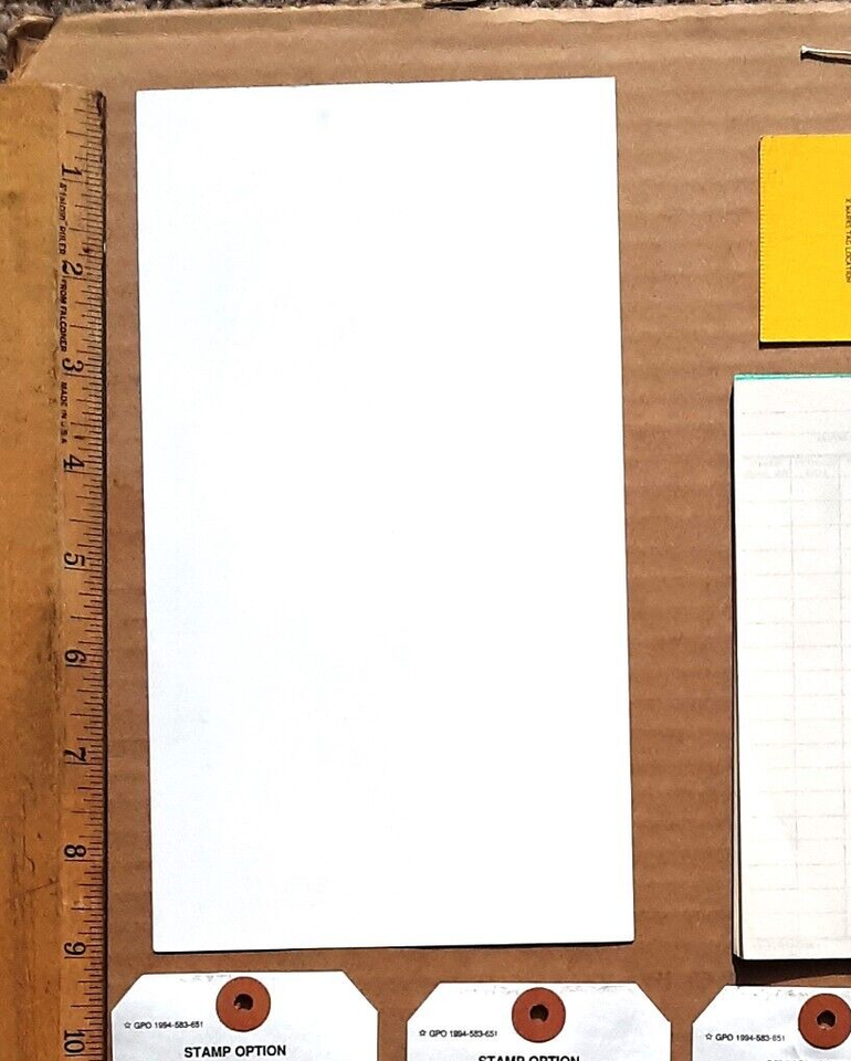 5 Old Forest Service Tags, Permit Sales Tablet, Skyline Road Data Sheet ...