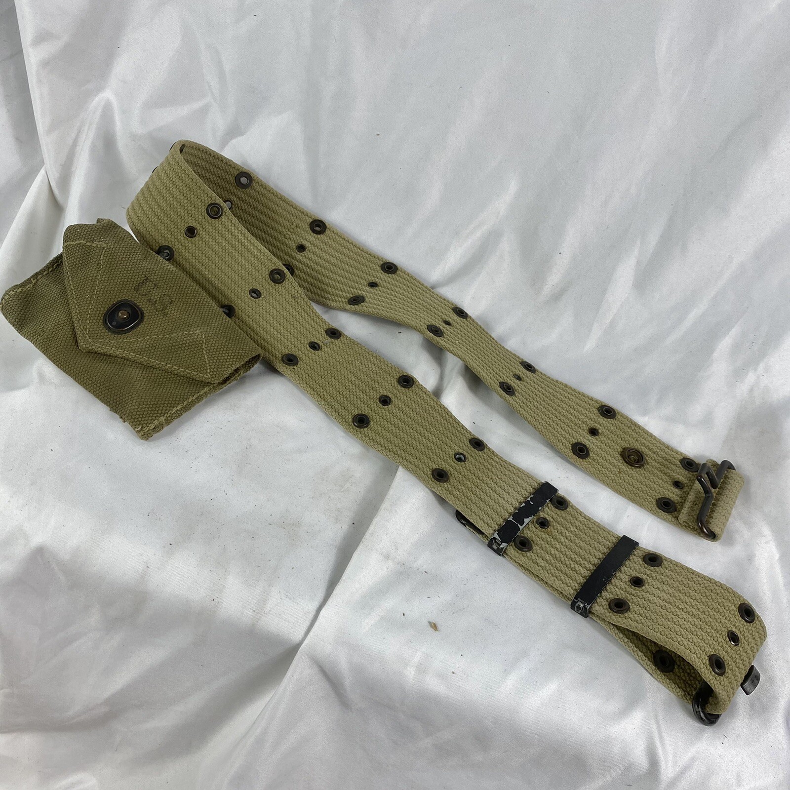 Original WWII US Army M36 Web Combat Belt EX Cond w/ first aid pouch | eBay