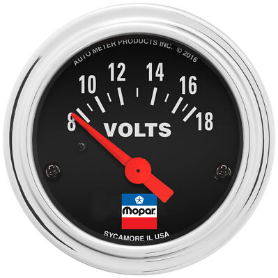 AutoMeter 880788 MOPAR Classic Voltmeter | eBay