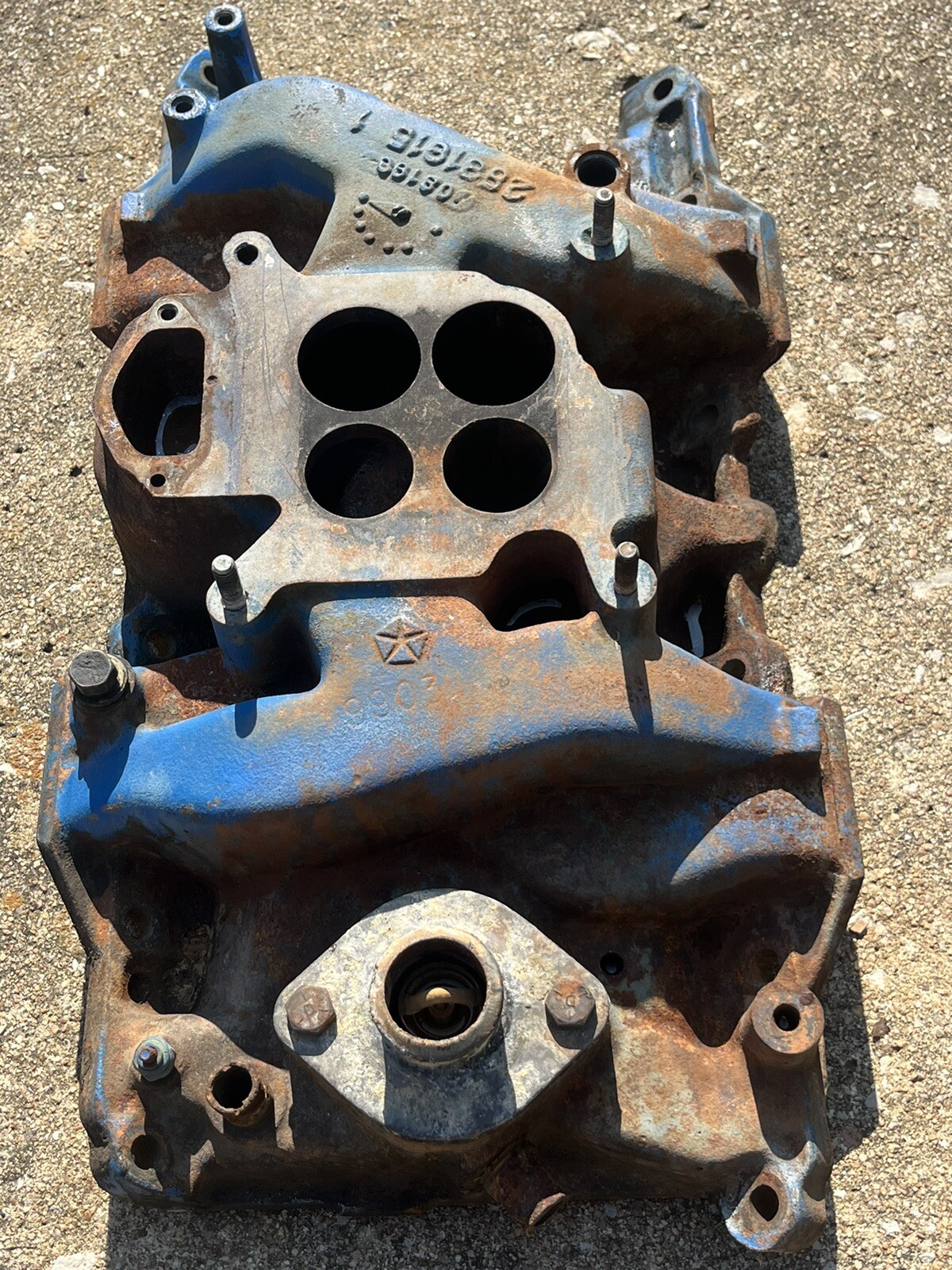MOPAR 1969 Dodge Dart Barracuda Small Block 340 Intake Manifold 4 ...