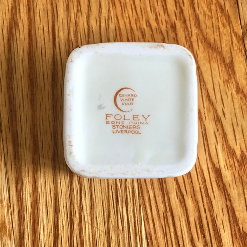 Cunard White Star Foley Sugar Bowl / RMS Queen Mary | eBay