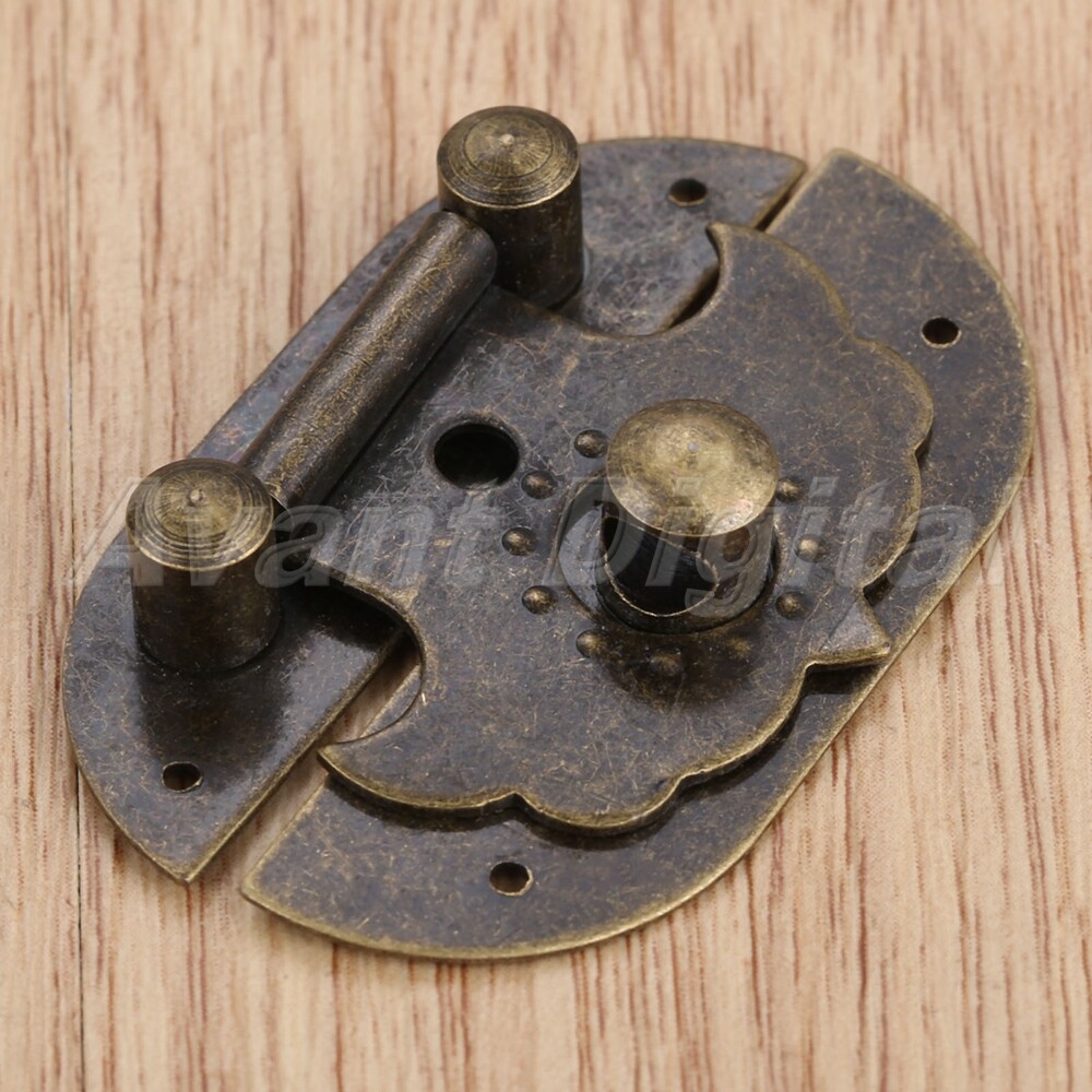 1Pc Furniture Suitcase Round Toggle Latch Buckle Antique Wooden Box ...