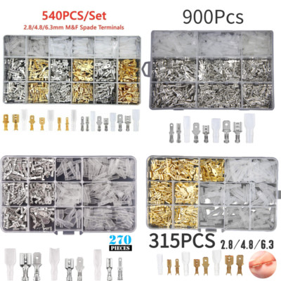 900X Quetschverbinder-Kabelschuhe Auto KFZ Steckverbinder Flachstecker ...