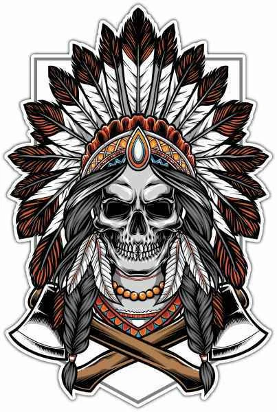 Native American Skull Headdress